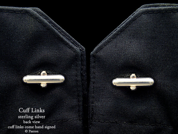 Sterling Silver Polar Bear Cuff links by Paxton Jewelry